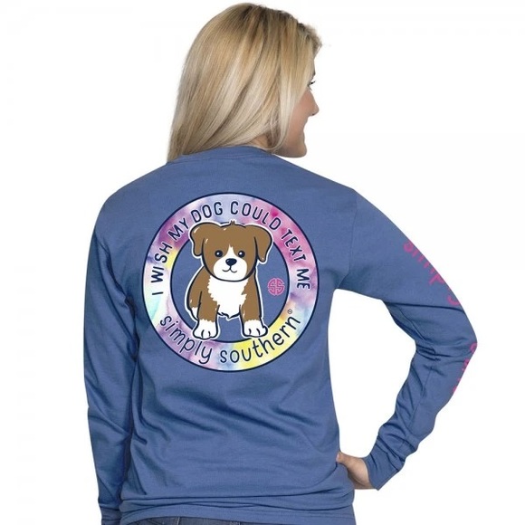 Simply Southern | Tops | Simply Southern Dog Tshirt | Poshmark